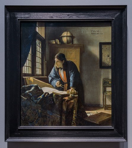 Vermeer's Paintings in their Frames: Geographer