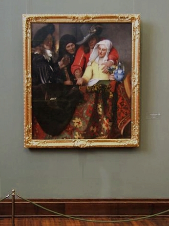 Vermeer's Paintings in their Frames: The Procuress